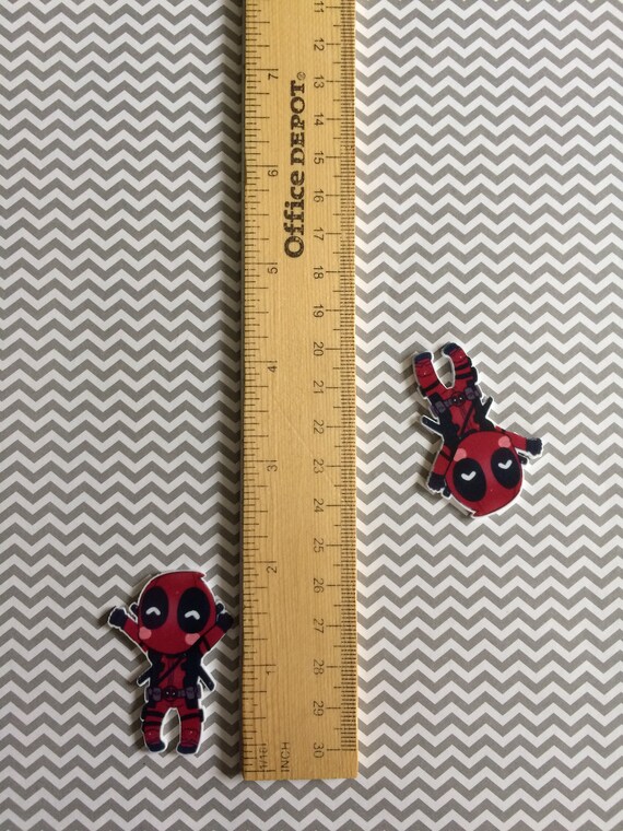 Craft Supplies & Tools Deadpool 5pc Planar Resin Flatback Jewelry ...