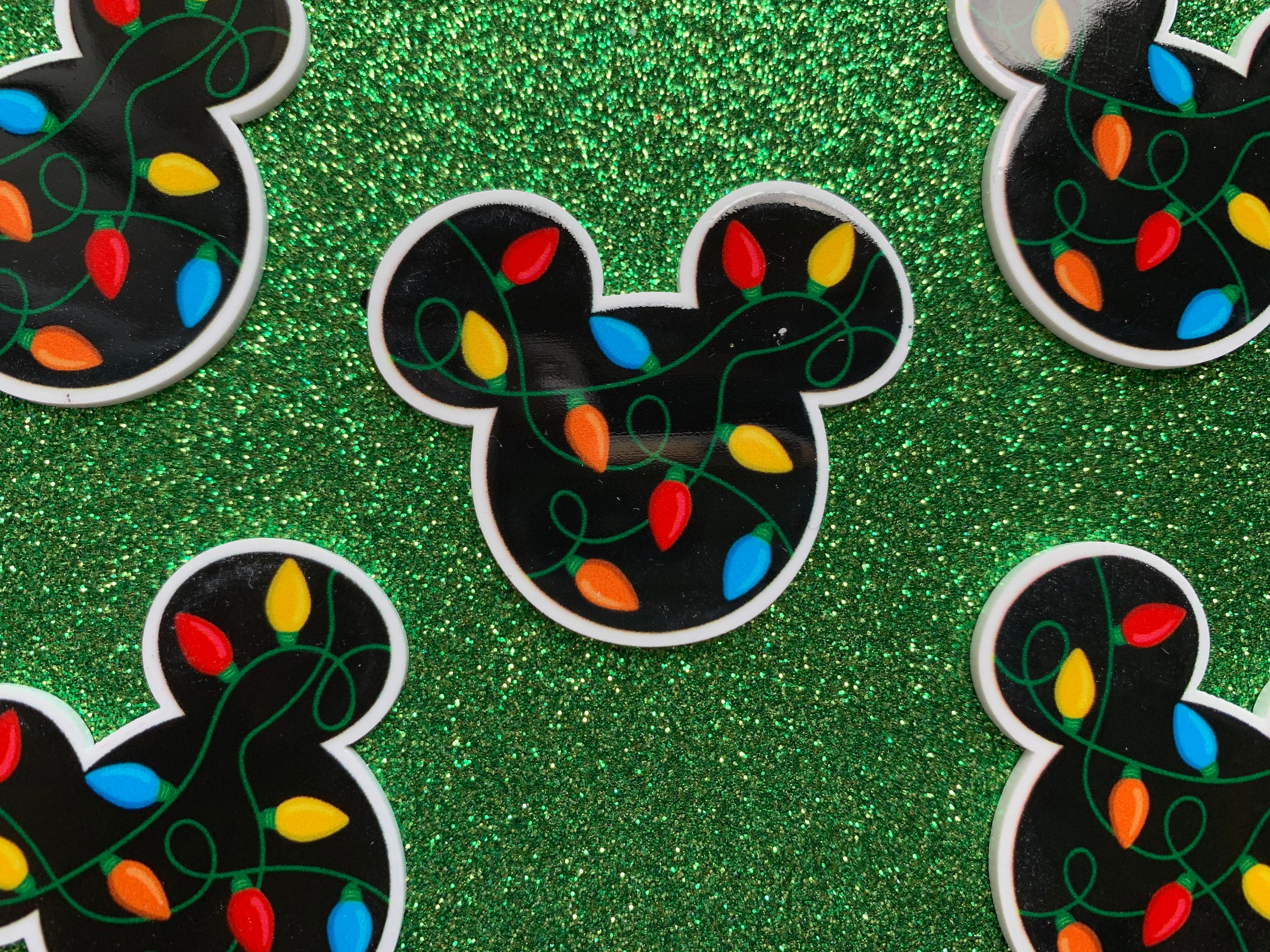 5pc. Mickey Mouse and Minnie Mouse Christmas, Candy Cane, Disneyland ...