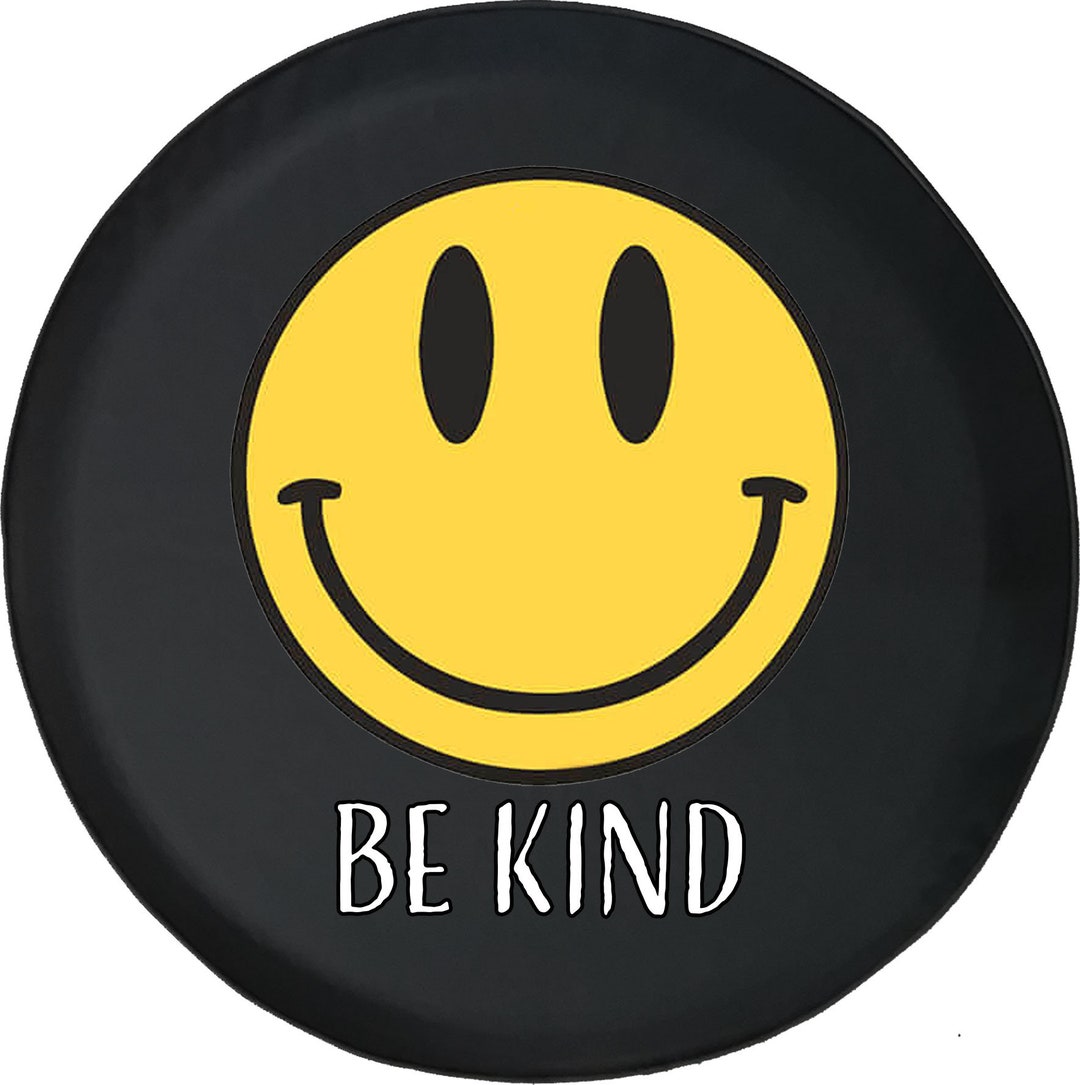 Be Kind Smiley Smile Custom Cute Tire Cover Fits Jeep Wrangler, Rubicon ...