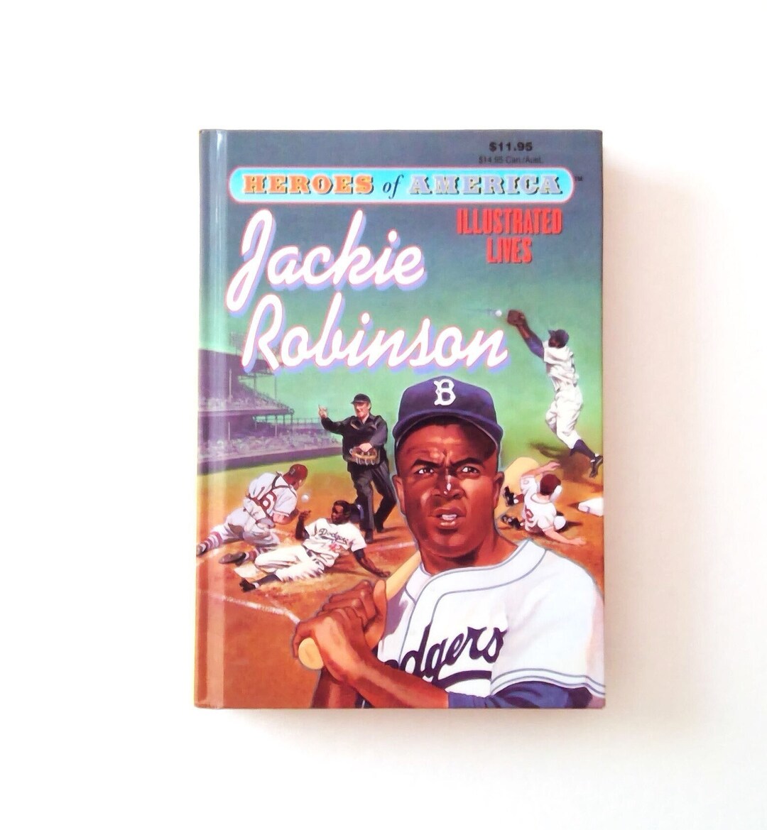 Jackie Robinson YA Biography: Illustrated Hardcover Book, 1996 - Etsy