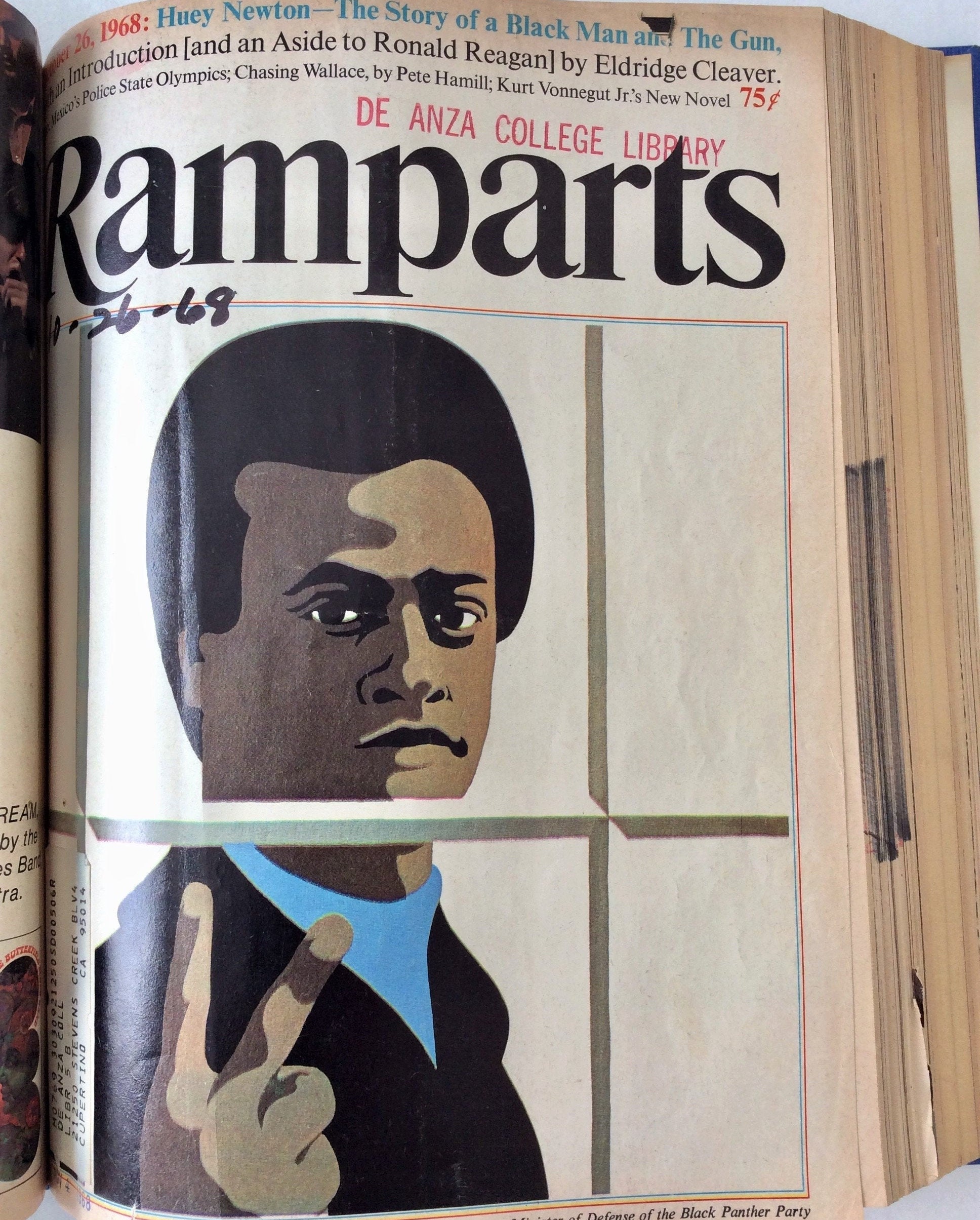 Ramparts Magazine. July 1968 June 1969 Issues, Bound by De Anza College ...