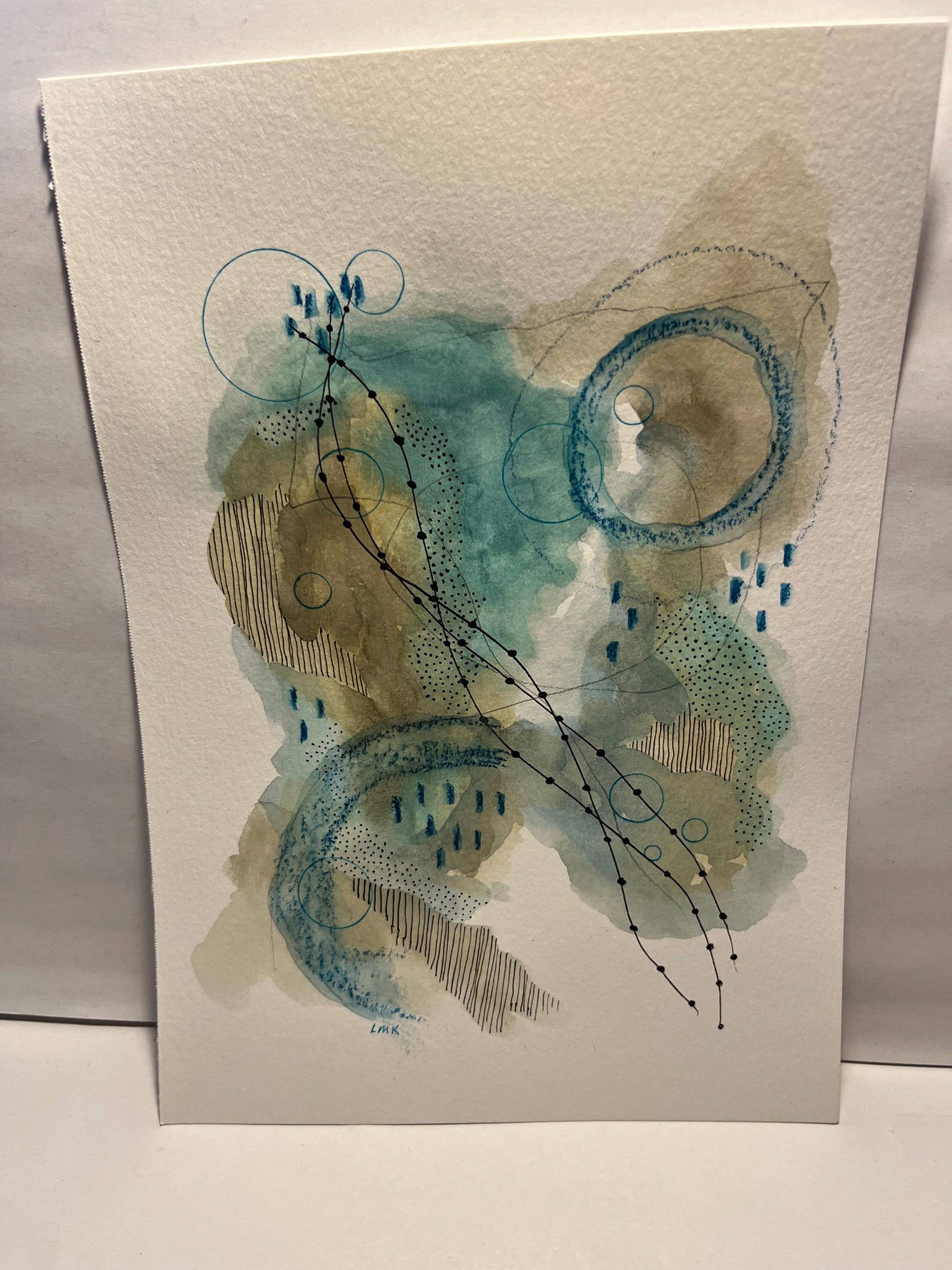 Watercolor Painting, Pen and Ink, Abstract Art - Etsy