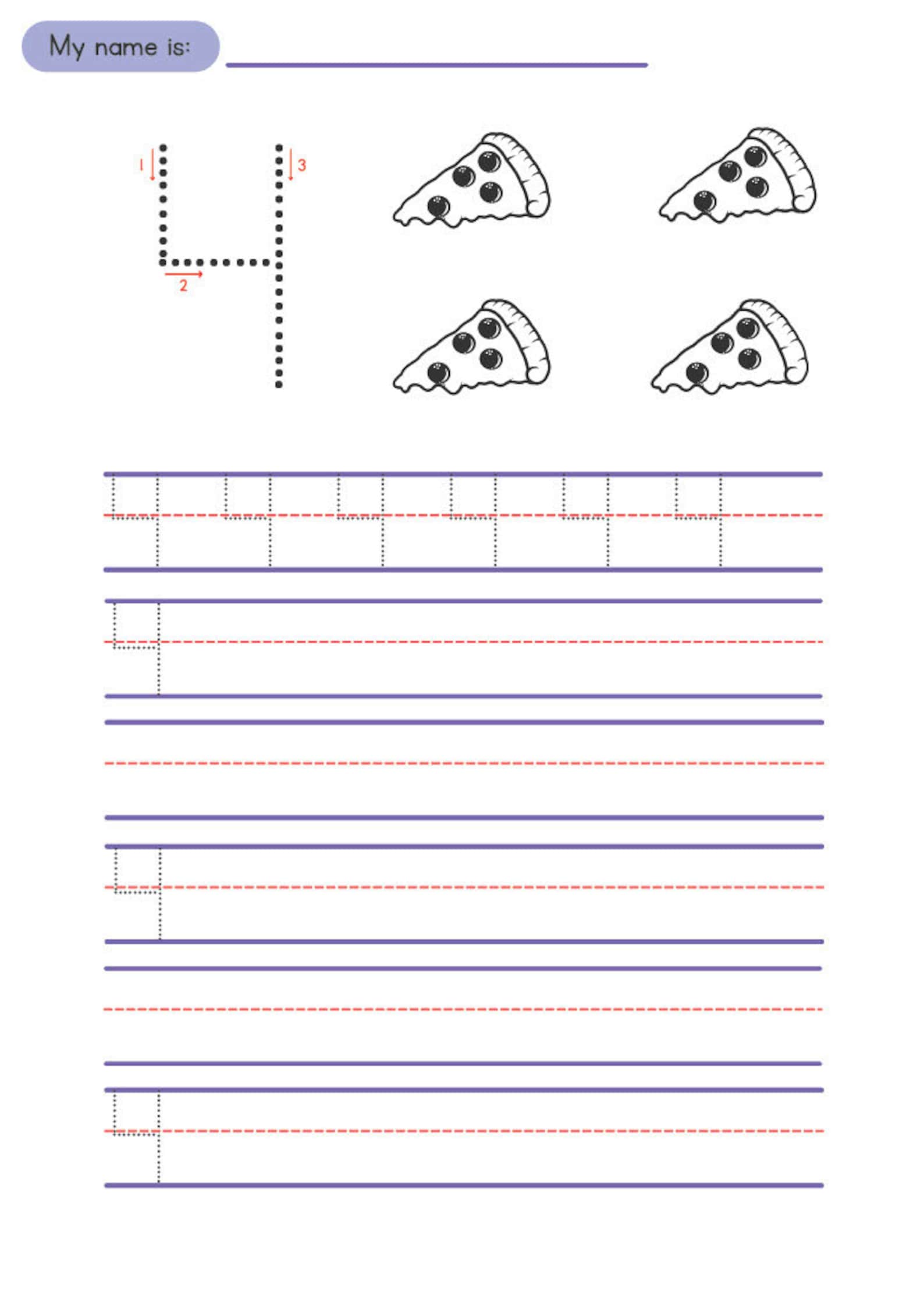 Preschool Alphabet & Numbers Practice - Etsy