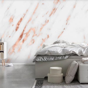 Simple Modern Marble Wallpaper Wall Mural Beautiful Marble - Etsy