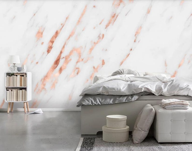 Simple Modern Marble Wallpaper Wall Mural Beautiful Marble - Etsy