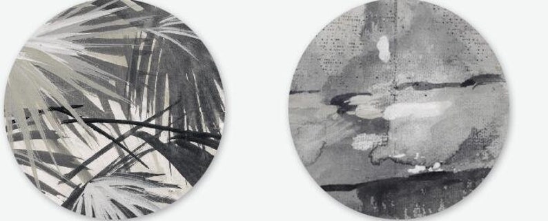 Hand Painted Sketch Grey Trees Landscape Wallpaper Wall Mural - Etsy