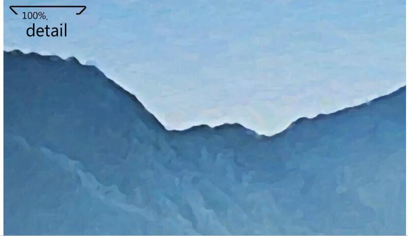 Ink Abstract Mountains Mistry Landscape Wallpaper Wall Mural - Etsy