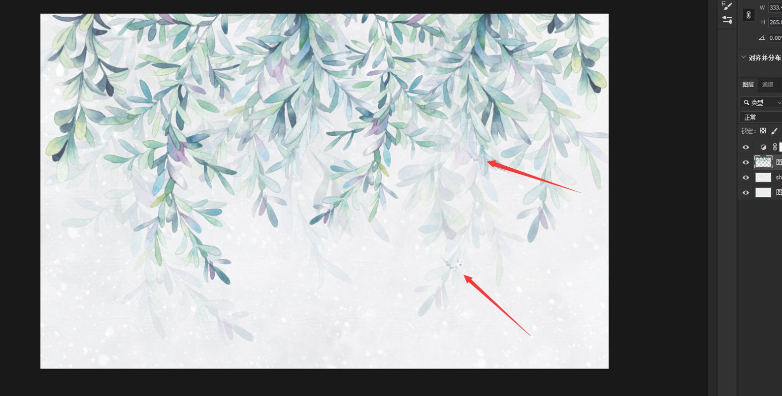 Hanging Tree Leaves Wallpaper Wall Stickers Fresh Spring - Etsy UK