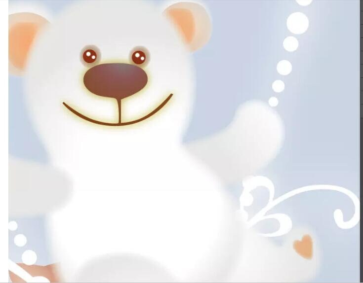 Lovely Cartoon Bear Kids Nursery Wallpaper Wall Mural Hand - Etsy