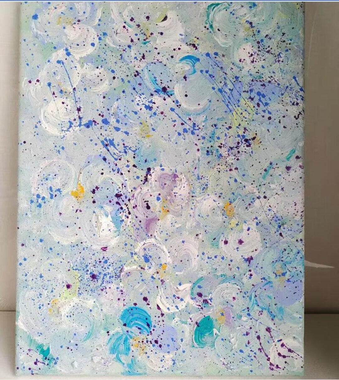 Garden Dream 100% Handmade Light Color Flowers Painting Flowers ...