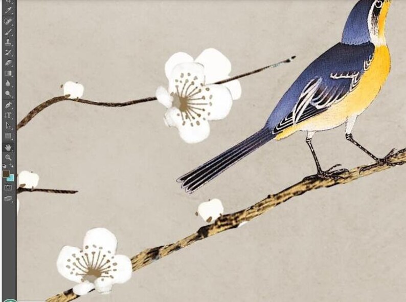 Fine Brushwork Chinoiserie Wallpaper Wall Mural Beautiful | Etsy