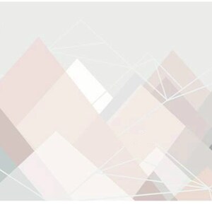 Geometric Mountains Nursery Wallpaper Mural: Abstract Triangles - Etsy