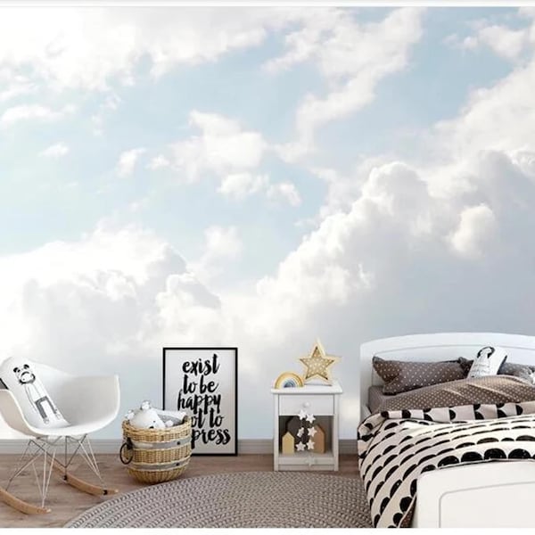 Cloud Wall Mural - Etsy