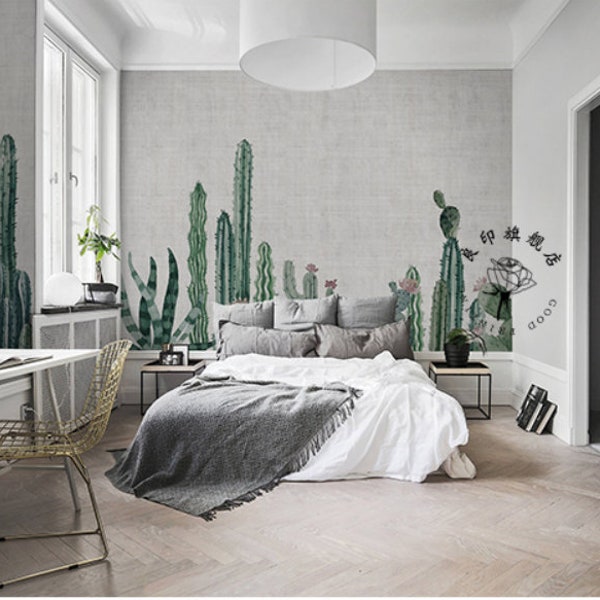 Cactus Mural - Etsy