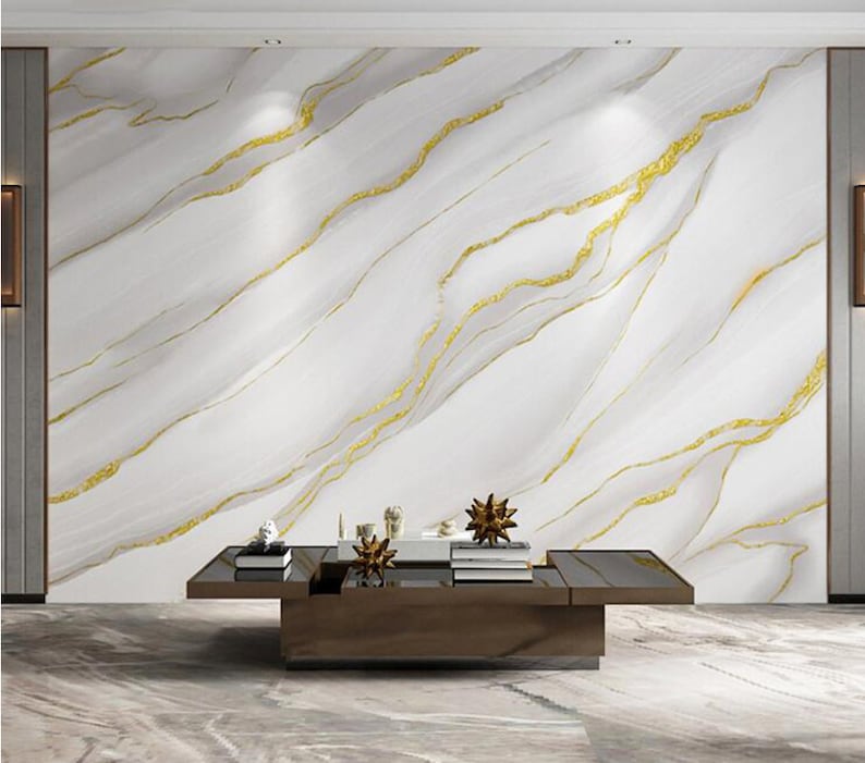 Ivory Marble Wallpaper Wall Mural Ivory Textured Marble Wall - Etsy