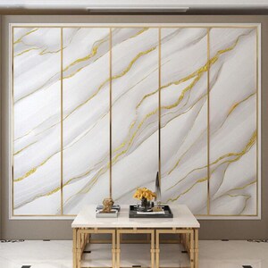 Ivory Marble Wallpaper Wall Mural, Ivory Textured Marble Wall Mural ...