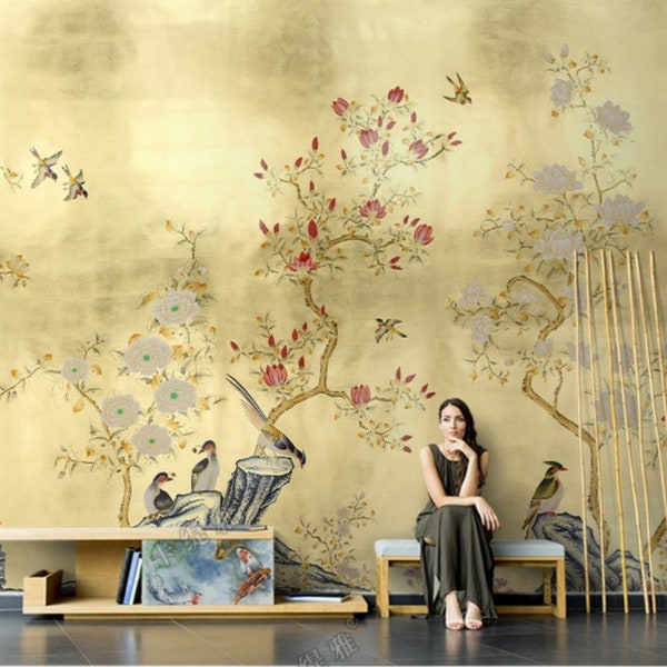 Chinoiserie Mural - Etsy