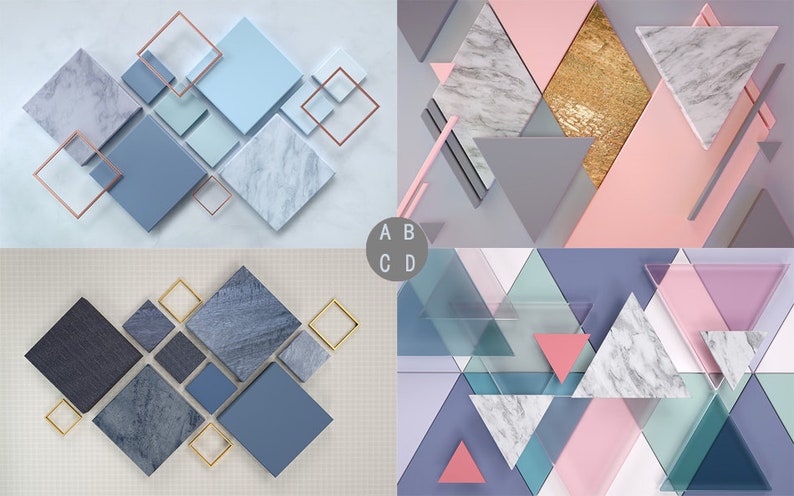 3D Geometric Rectangular Diamond Space Design Geometric | Etsy