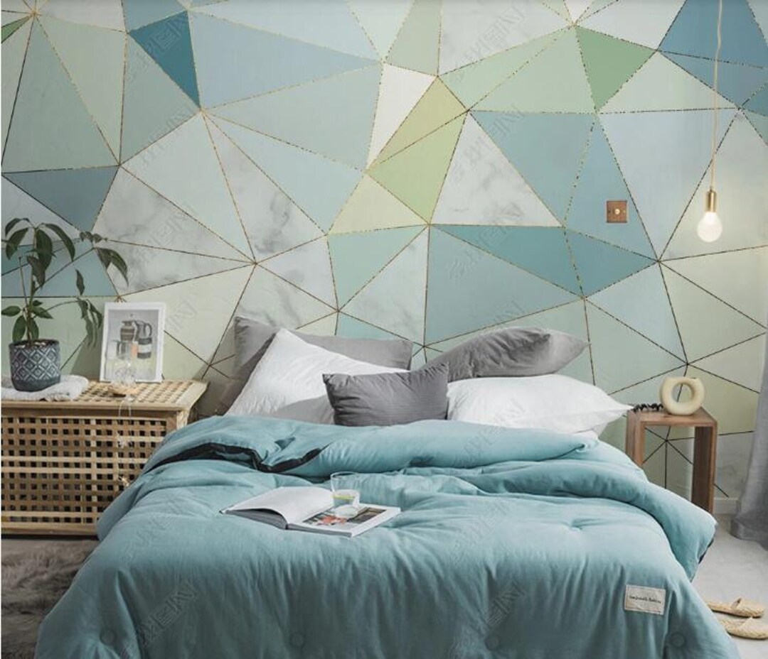 Irregular Geometric Wallpaper Wall Mural, Geometric Wall Mural Wall ...