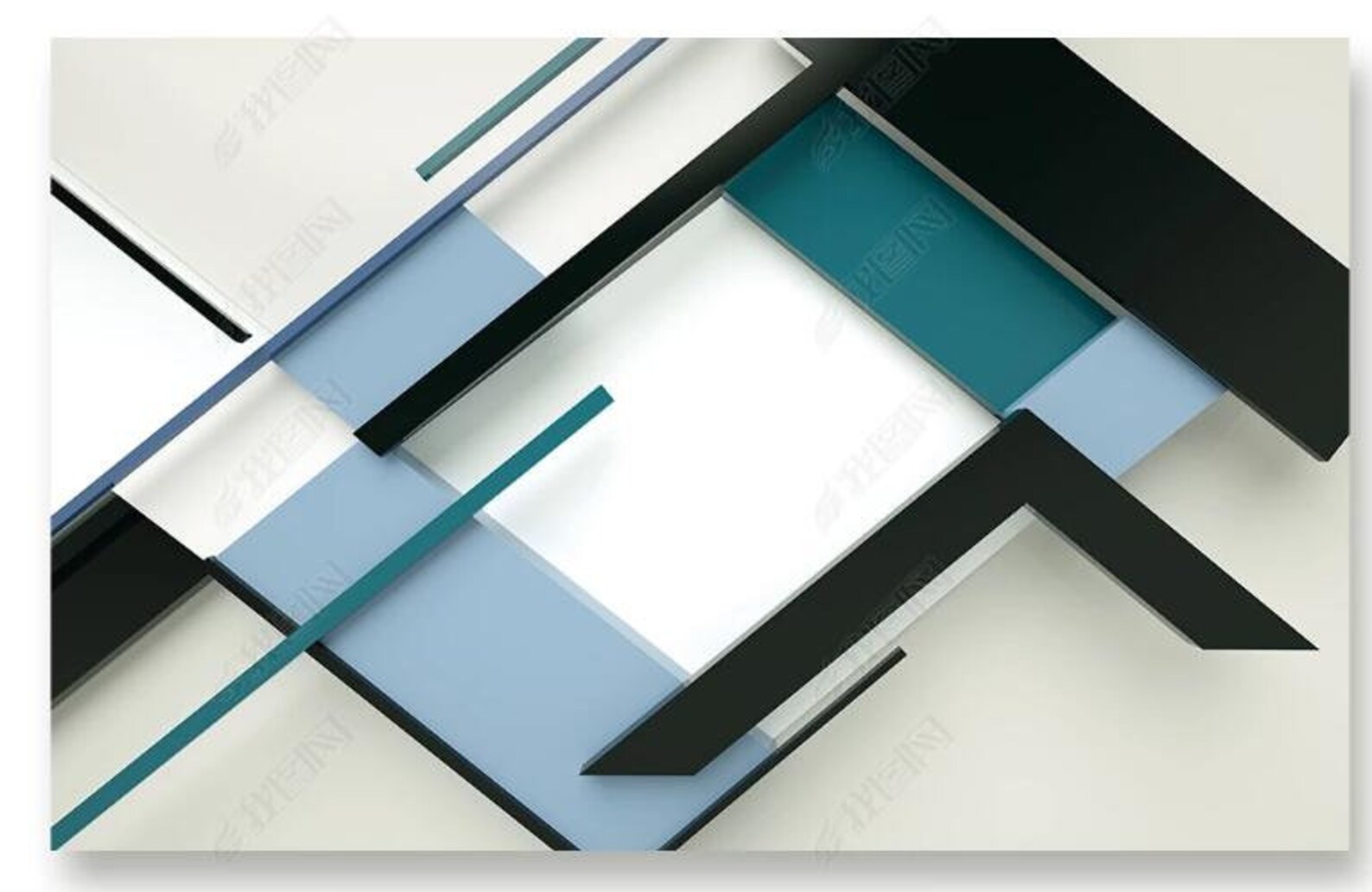 3D Geometric Wallpaper Wall Mural Unique 3D Geometric Wall | Etsy