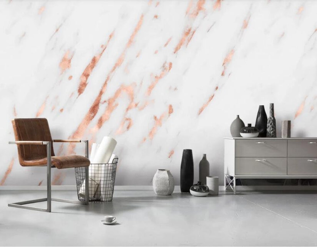 Simple Modern Marble Wallpaper Wall Mural Beautiful Marble - Etsy