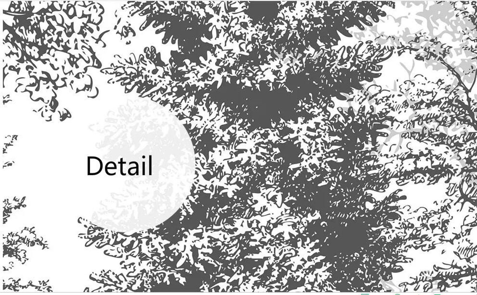 Hand Painted Abstract Pine Trees Wallpaper Wall Mural | Etsy