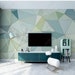 Irregular Geometric Wallpaper Wall Mural, Simple Modern Geometric Wall ...