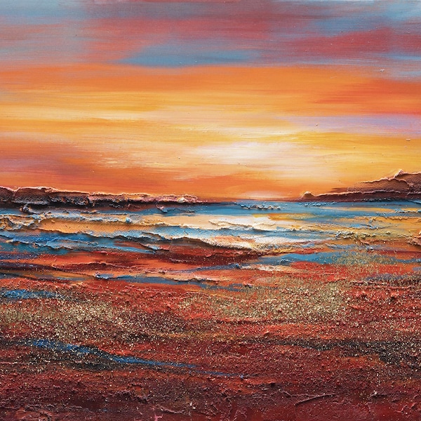 Painting of Sunset - Etsy