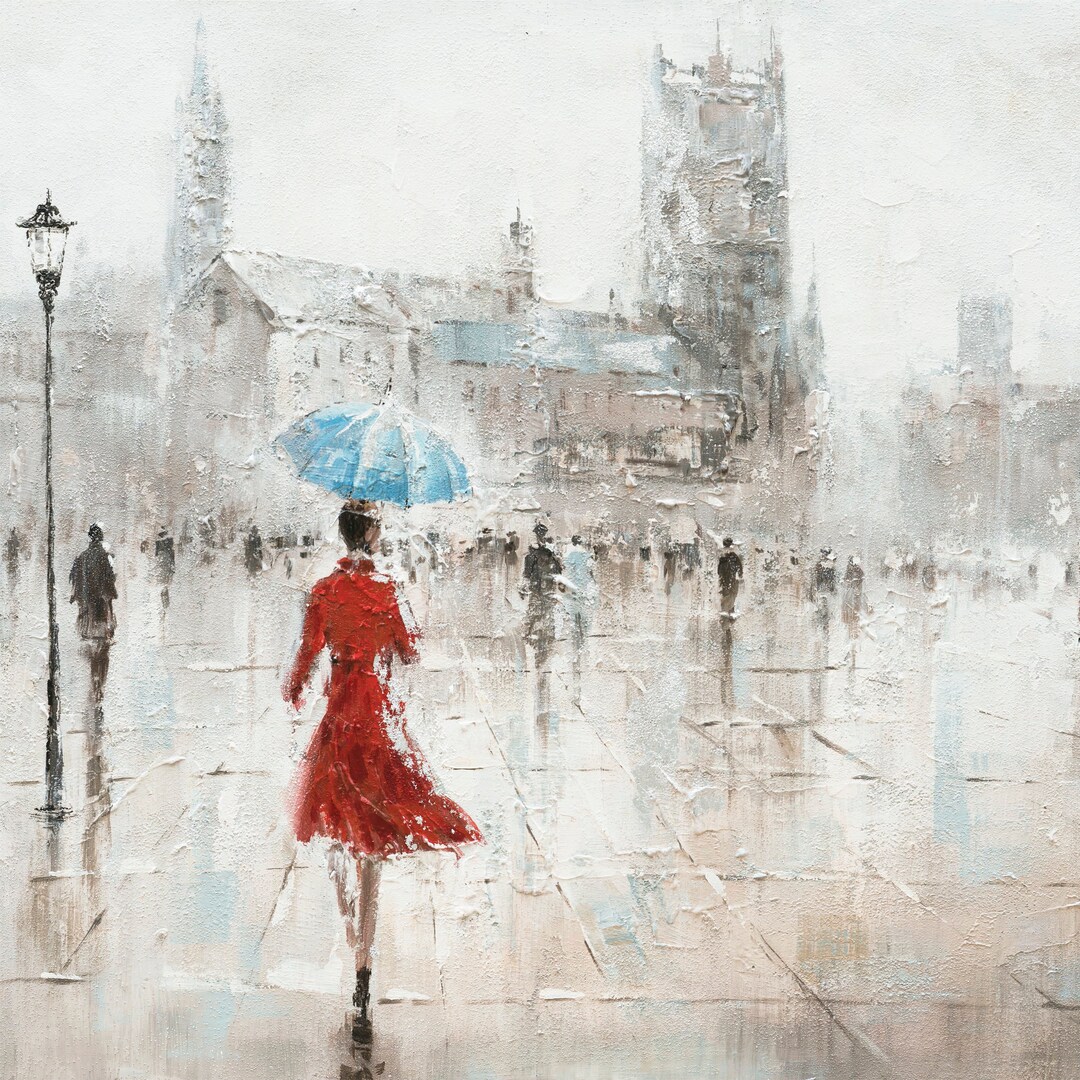 Original "european Rendezvous" Hand-painted Artwork, Wrapped Canvas ...