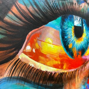 Hand-painted "the Enchanted Gaze" Oil Painting - Gallery Wrapped Canvas ...