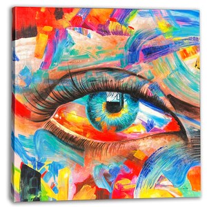 Hand-painted "the Enchanted Gaze" Oil Painting - Gallery Wrapped Canvas ...