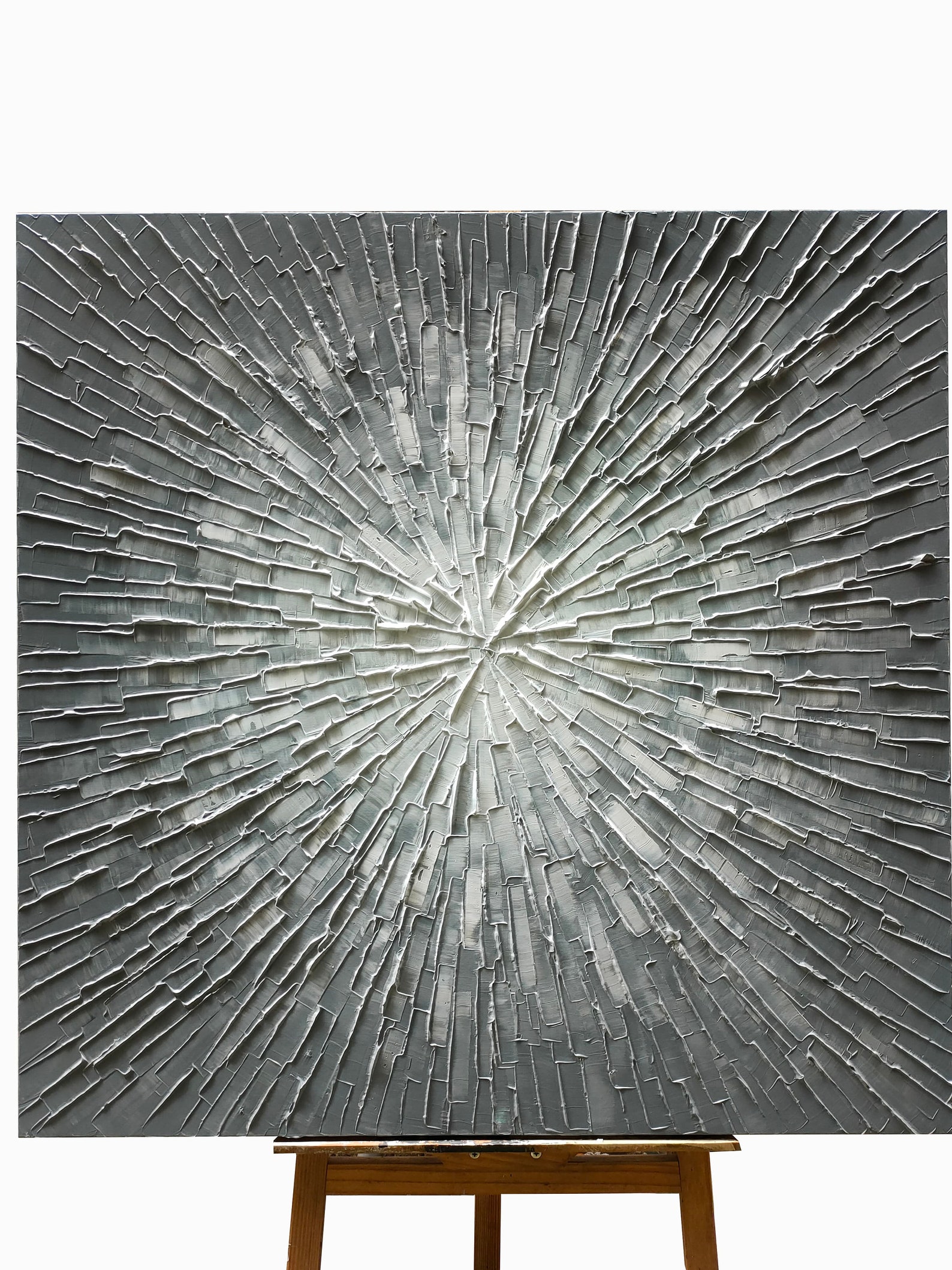 Blooming Vitality: A Hand-painted Abstract Oil Painting From Bayland ...