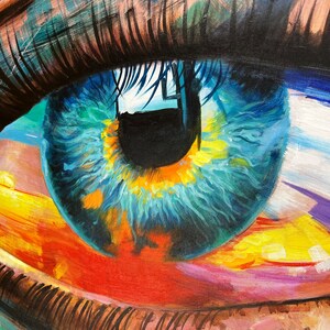 Hand-painted "the Enchanted Gaze" Oil Painting - Gallery Wrapped Canvas ...