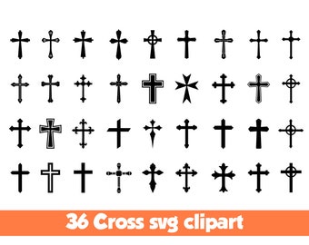 Cross silhouette svg | Etsy