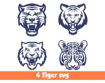Tiger clip art | Etsy