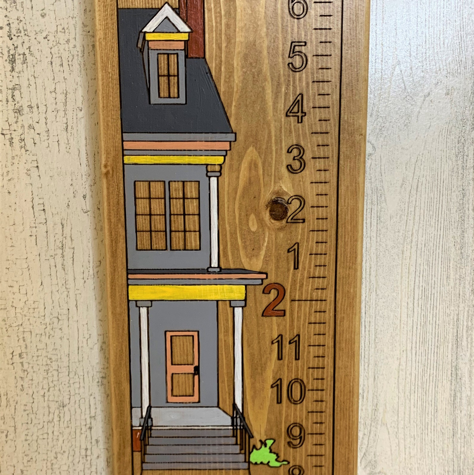 Wooden Family Grow Chart/personalized Measuring Stick/giant Ruler ...