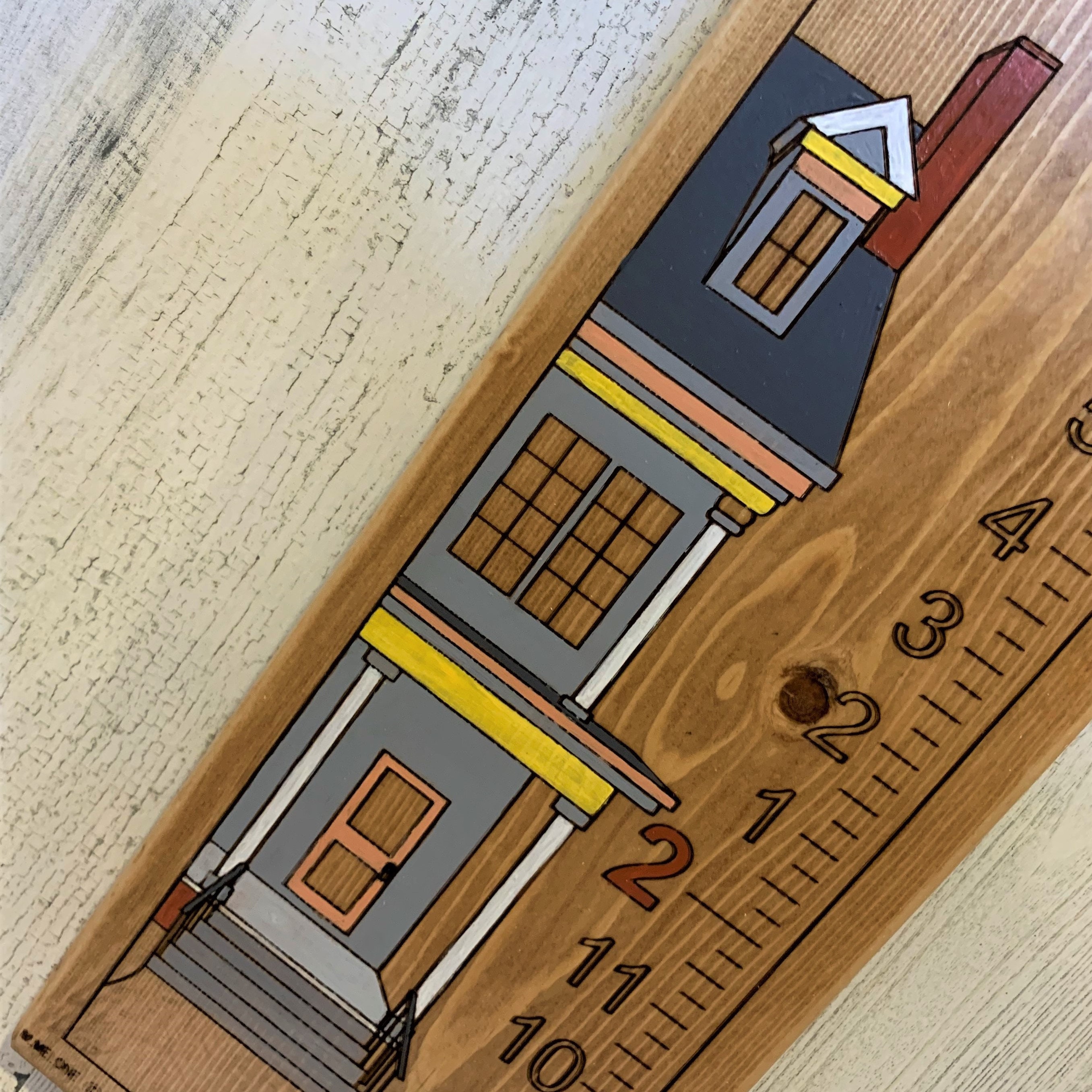 Wooden Family Grow Chart/personalized Measuring Stick/giant Ruler ...