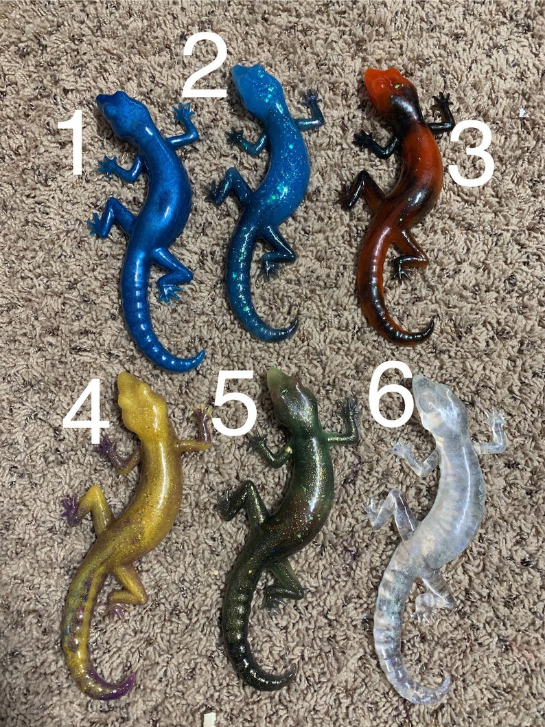 RESIN Gecko Lizard/decorative Gecko/home Decor/alternative Home Decor/gecko Lizard Ornament ...