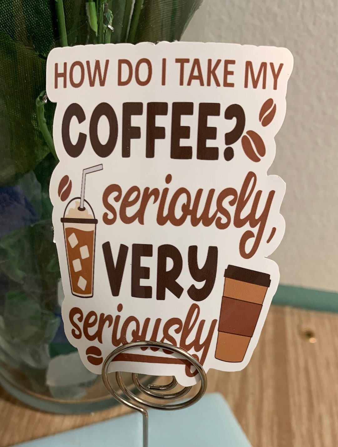 COFFEE and TEA Lover Stickers//cut Outs//sheets//9 Stickers for Low ...