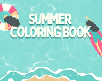 Color by Number for Kids: Summer Coloring Book Summer Vacation Coloring ...