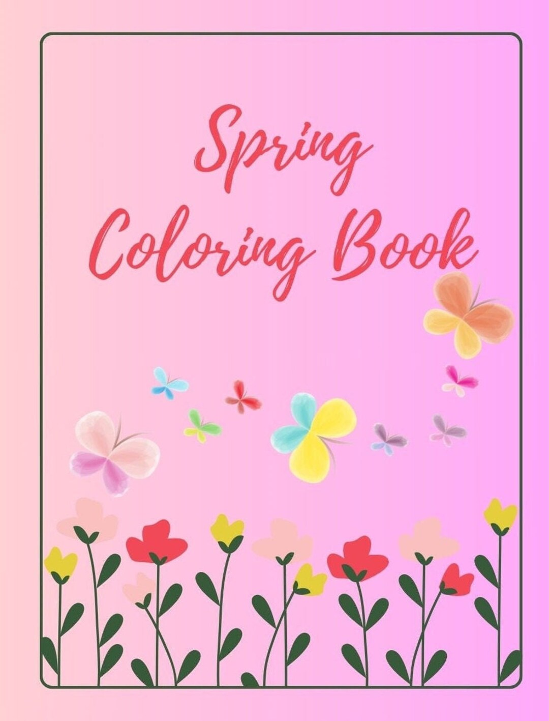 Spring Coloring Book - Etsy