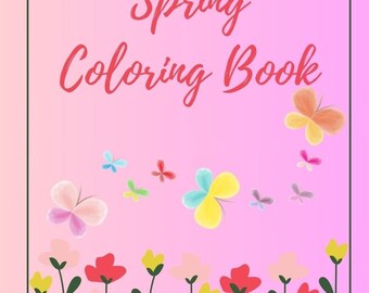 Spring Coloring Book - Etsy