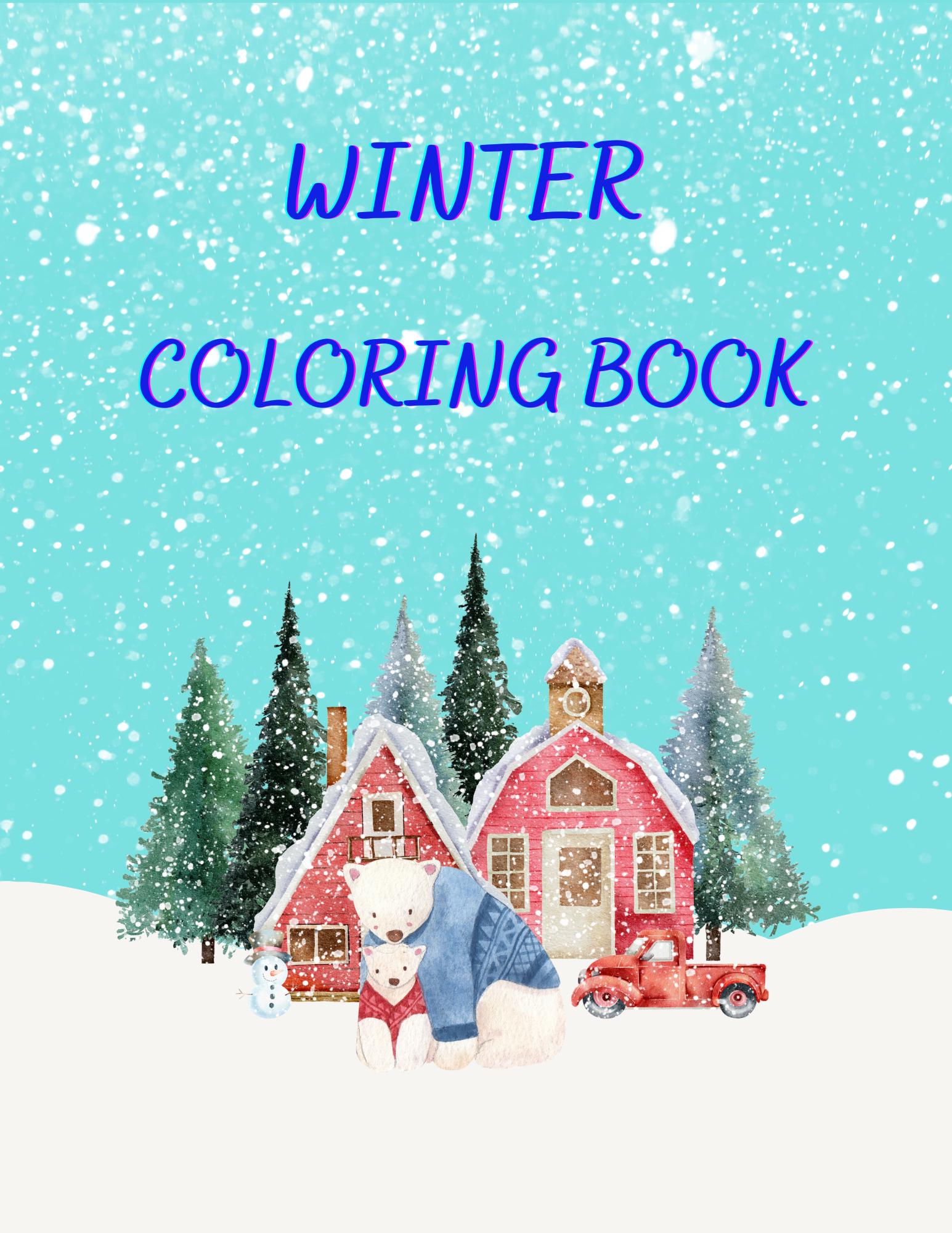 Winter Coloring Book - Etsy