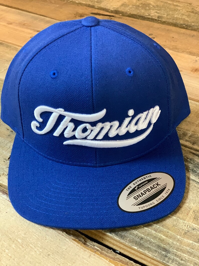 3D Puff Embroidery St. Thomas Snap Back Hat thomian - Etsy