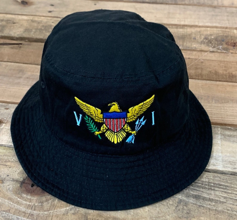 Virgin Islands Bucket Hat embroidered - Etsy