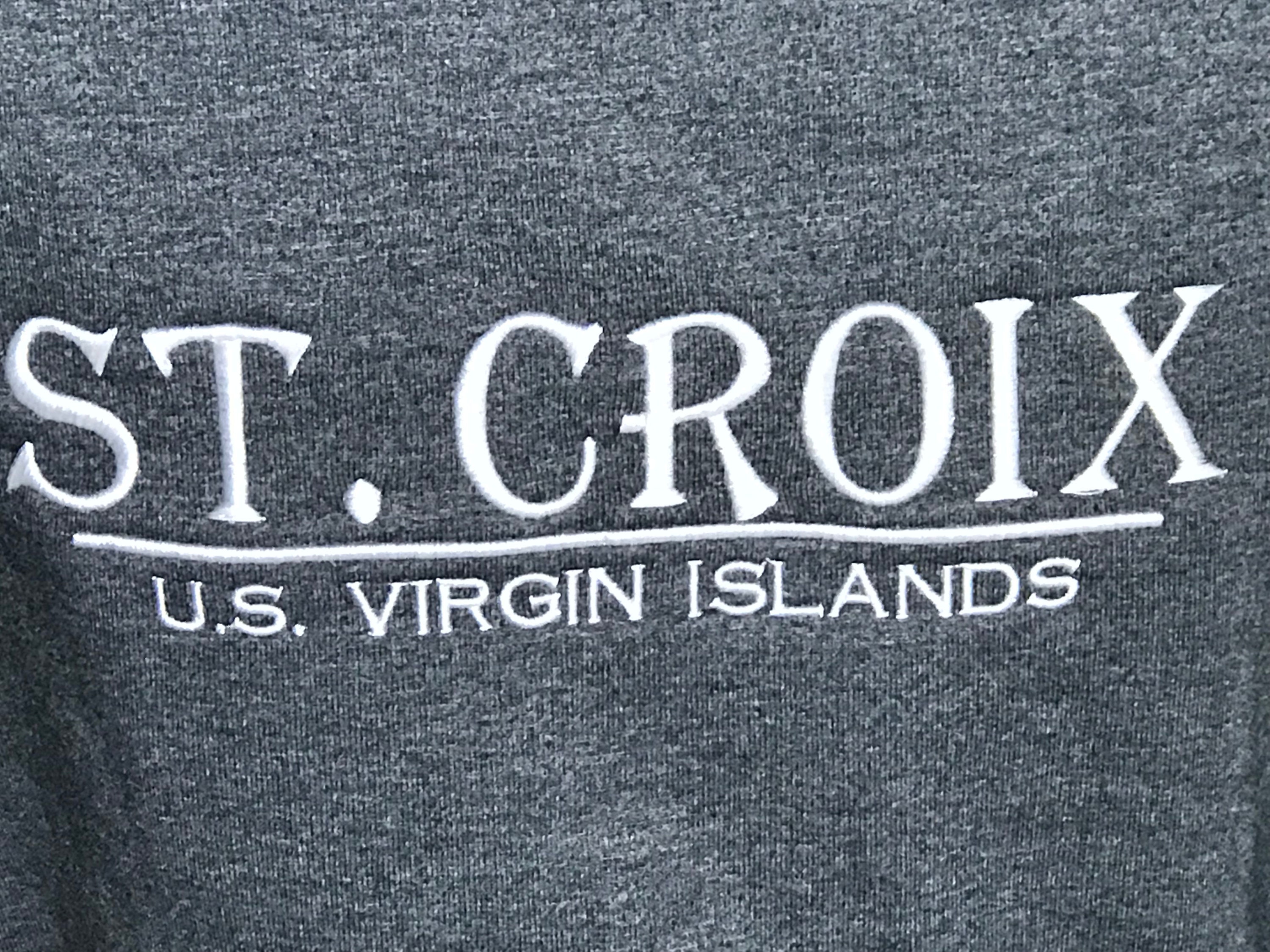Embroidered ST. Croix US Virgin Islands Crew Neck Sweatshirt - Etsy
