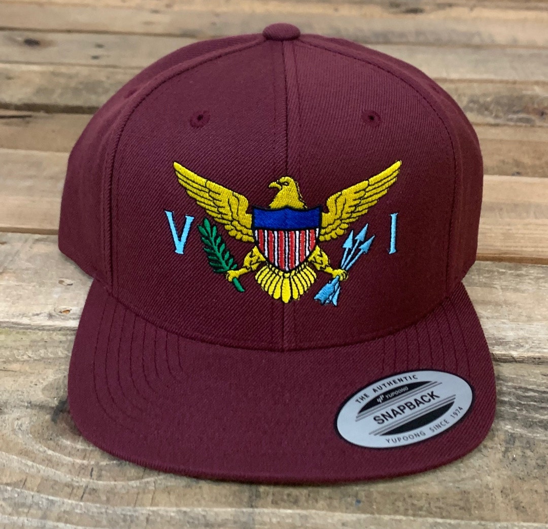Virgin Islands Embroidery Snap Back Hat - Etsy
