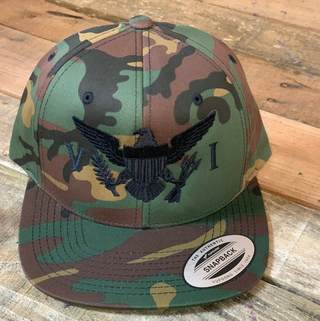 Virgin Islands Embroidered Camo Snap Back Hat - Etsy