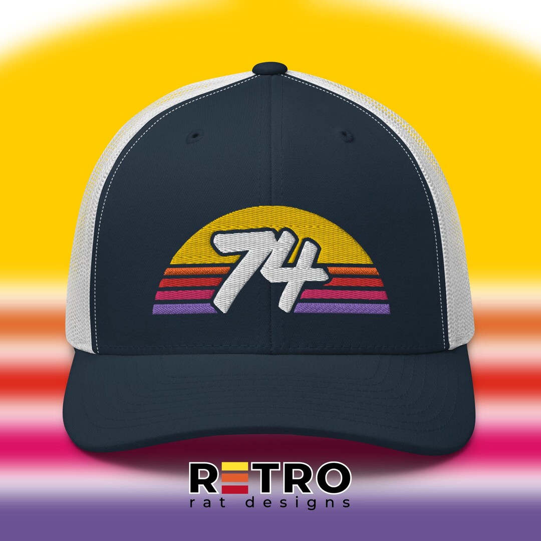 74 – 1974 Retro Sunset Trucker Hat – Birthday Gift for Him or Her - Etsy