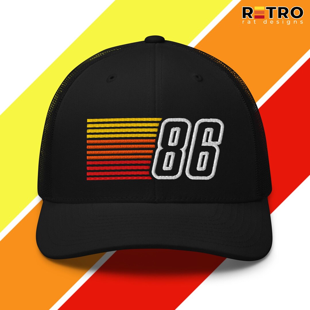 86 – 1986 Retro Stripes Trucker Hat – 40th Birthday Gift for Him or Her ...